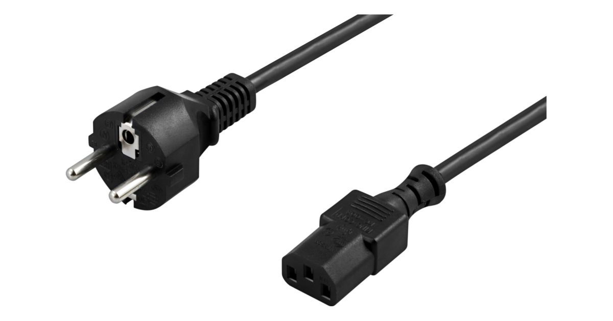 Grounded power cable, CEE 7/7 to IEC 60320 C13, 10m, max 250 | Kauppa ...